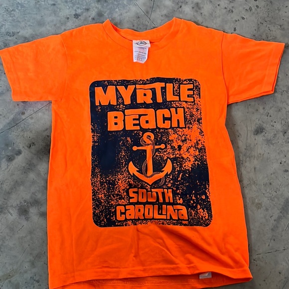 Shirts & Tops | Kids Small Myrtle Beach Orange Tshirt | Poshmark